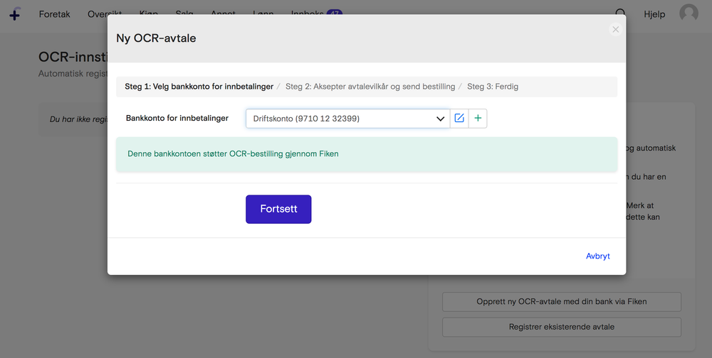 Fiken forklarer KID-nummer, KID-betaling og OCR